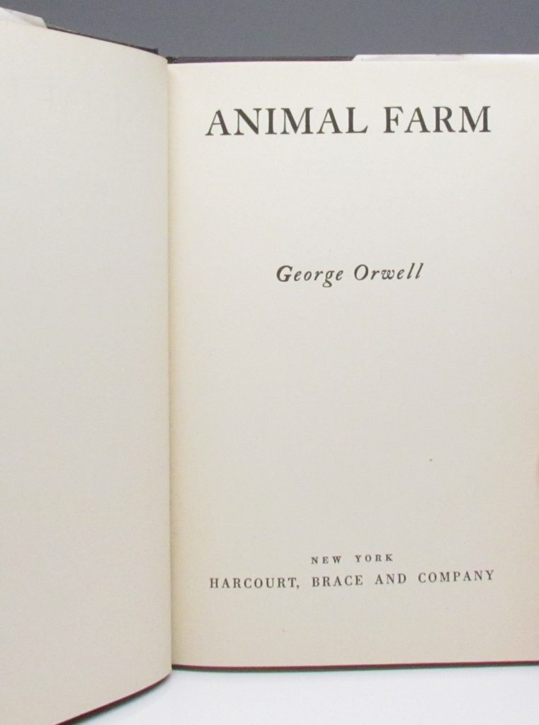Animal Farm - The First Edition Rare Books