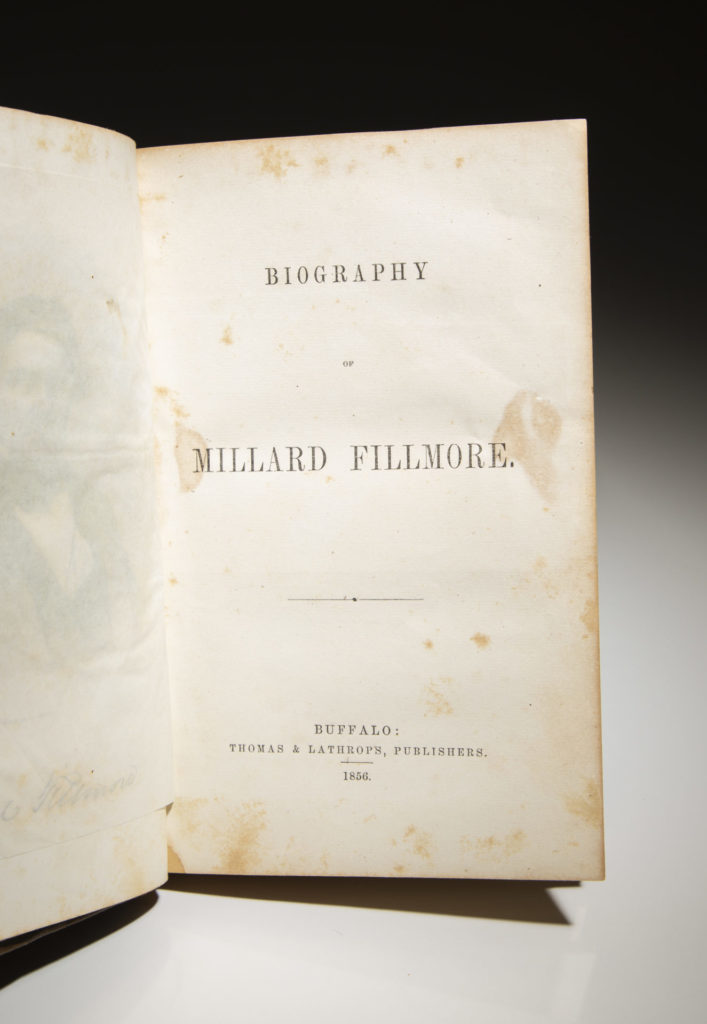 Biography Of Millard Fillmore - The First Edition Rare Books