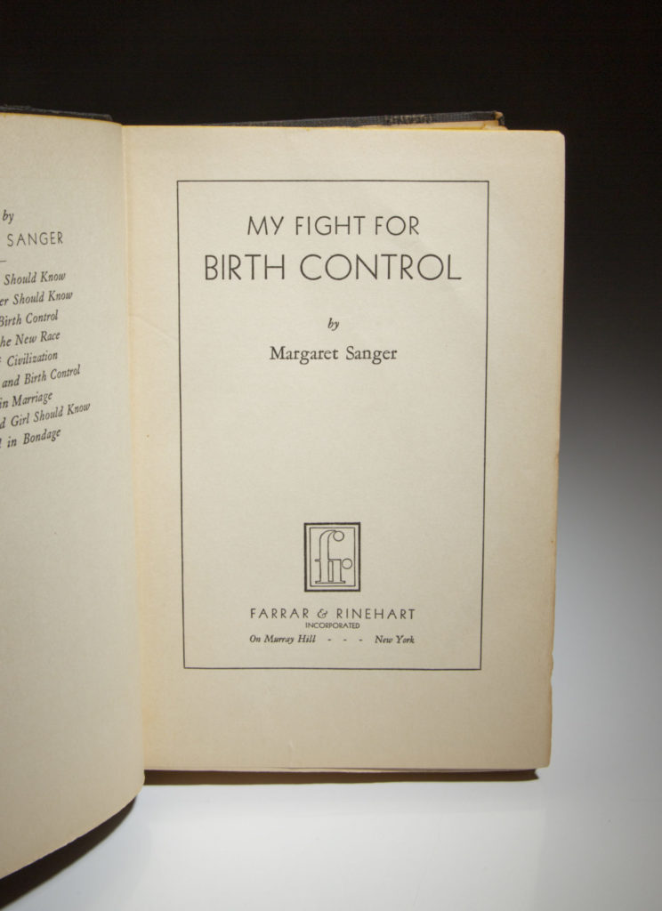 My Fight For Birth Control - The First Edition Rare Books