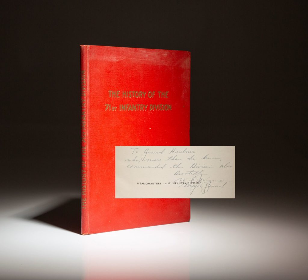 The History Of The 71st Infantry Division - The First Edition Rare Books