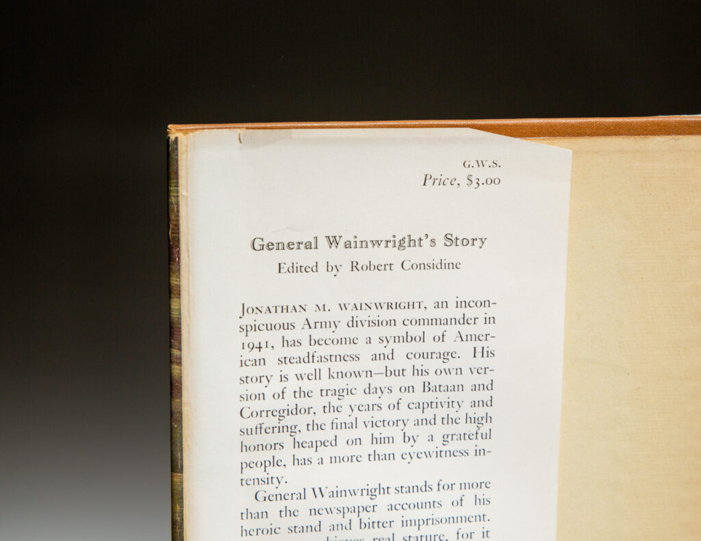 General Wainwright's Story - The First Edition Rare Books