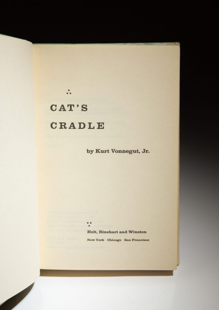 Cat's Cradle - The First Edition Rare Books