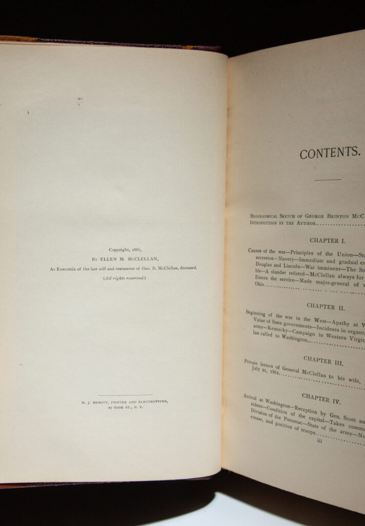 McClellan's Own Story - The First Edition Rare Books