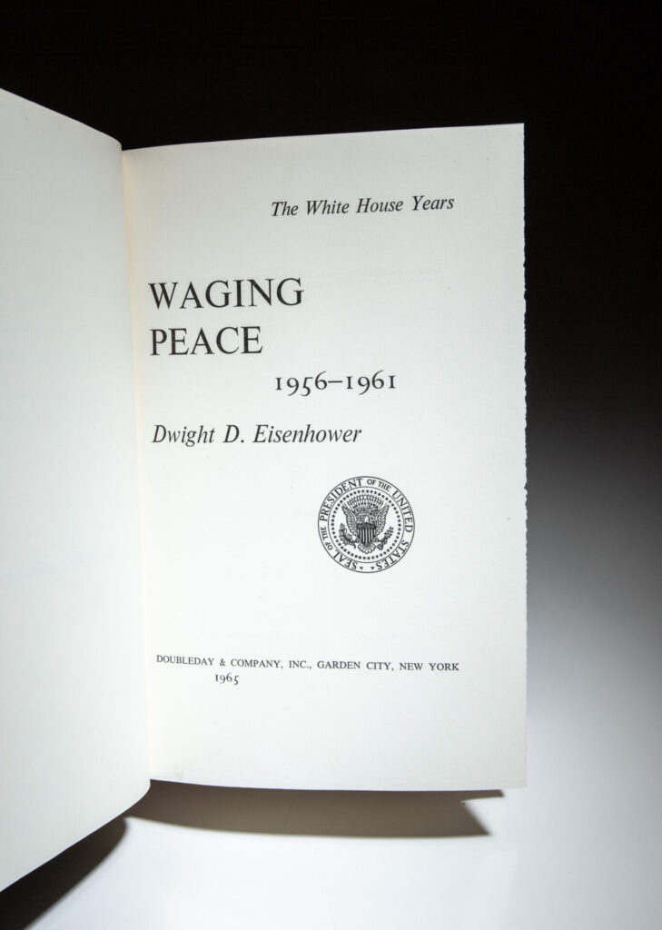 The White House Years: Waging Peace - The First Edition Rare Books