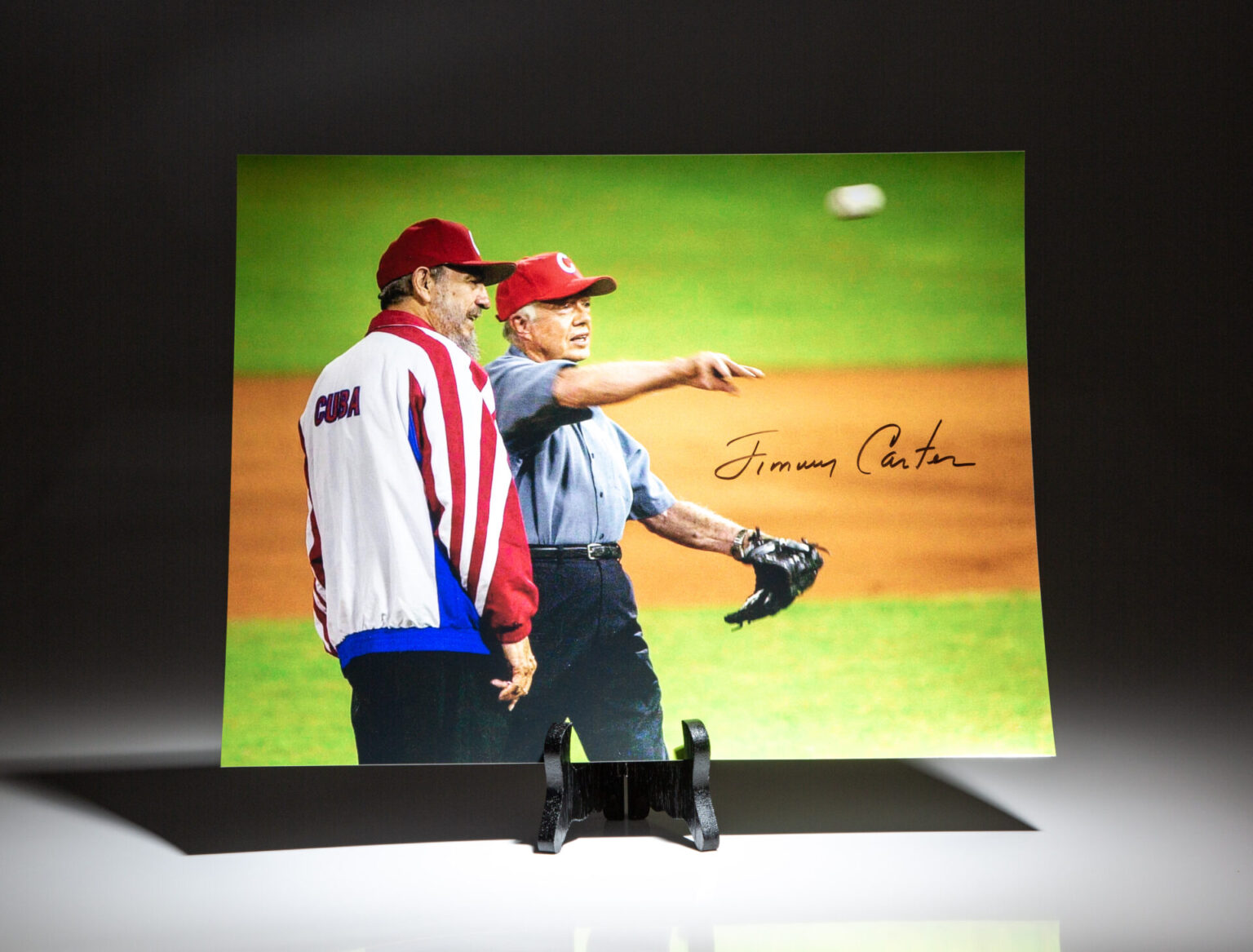 Signed Photograph: President Jimmy Carter with Fidel Castro - The First ...