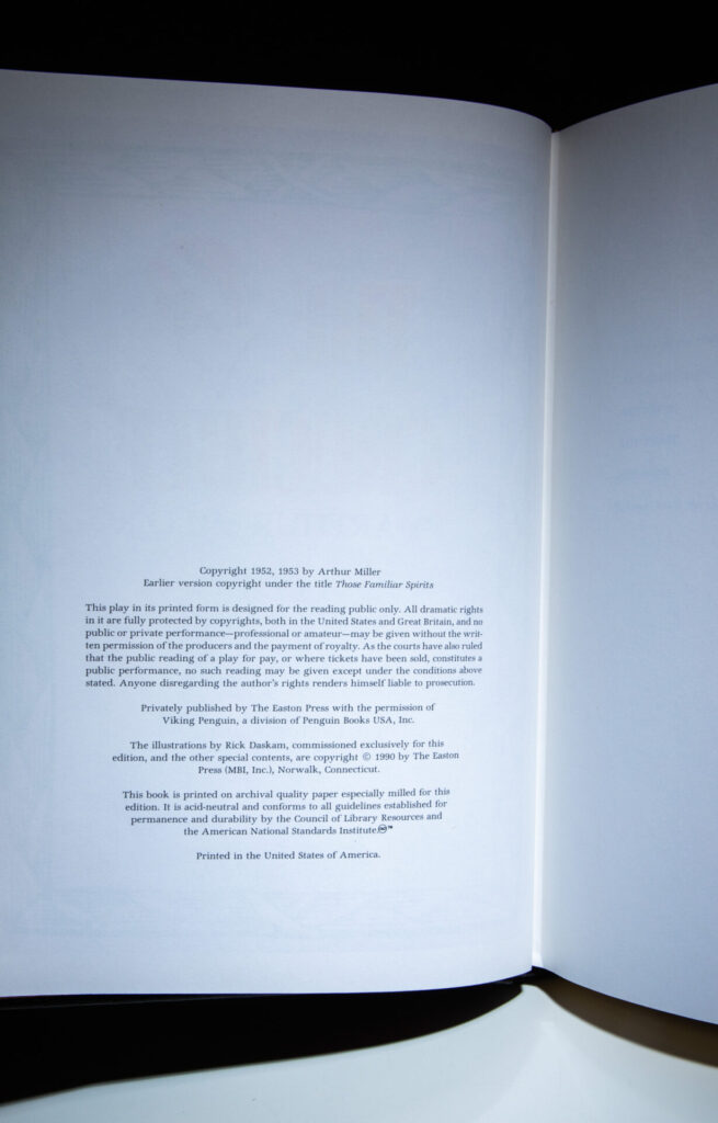 The Crucible - The First Edition Rare Books