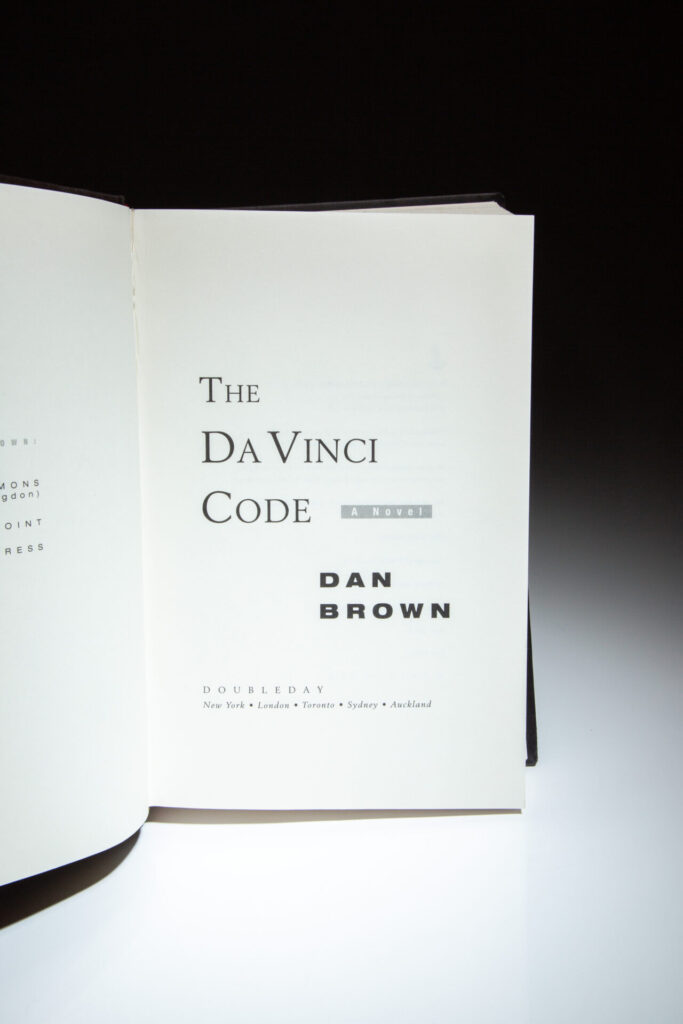 The Da Vinci Code - The First Edition Rare Books