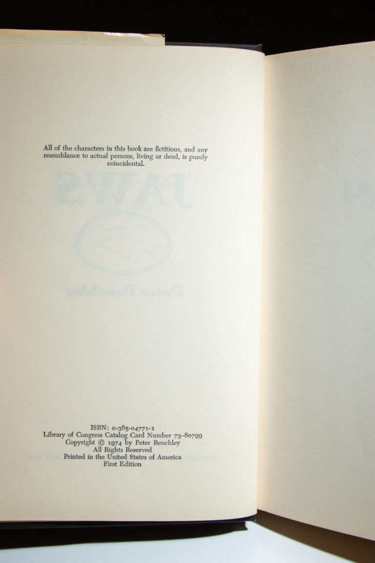 Jaws - The First Edition Rare Books