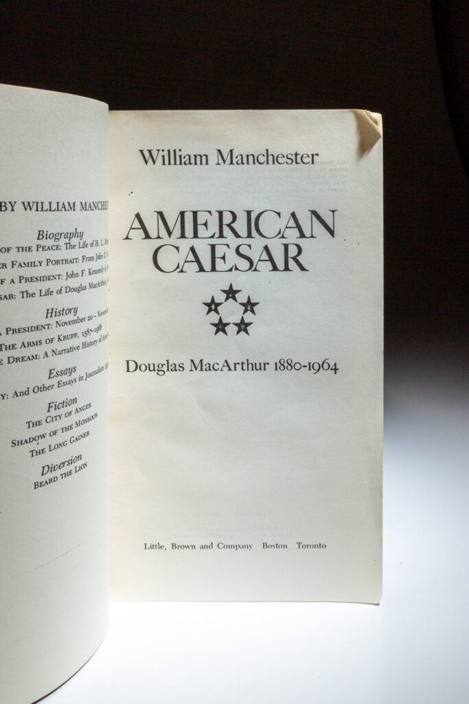 American Caesar - The First Edition Rare Books