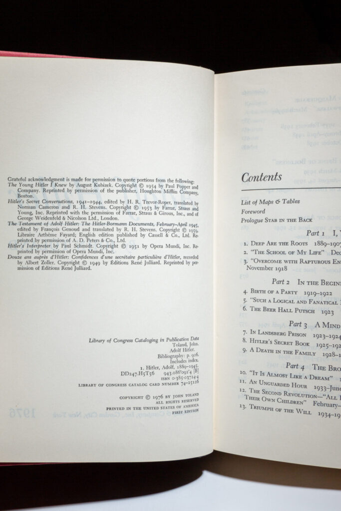 Adolf Hitler - The First Edition Rare Books