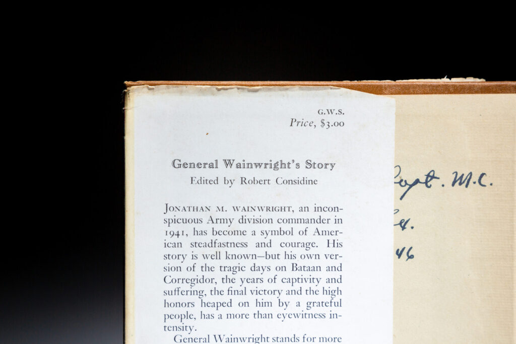 General Wainwright's Story - The First Edition Rare Books