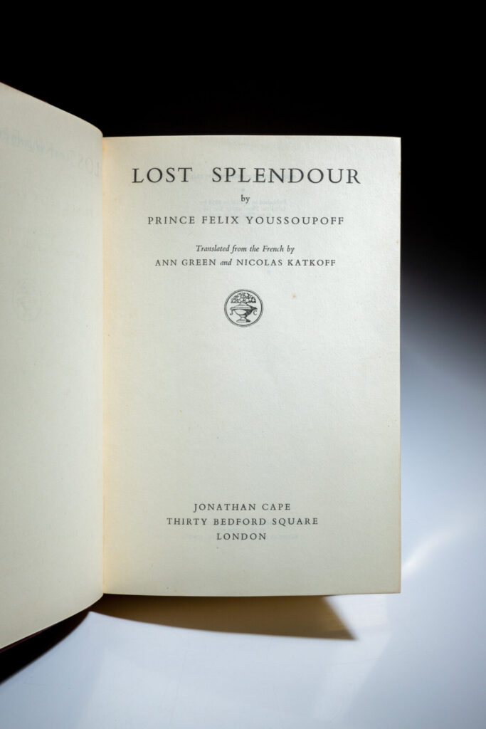 Lost Splendour - The First Edition Rare Books