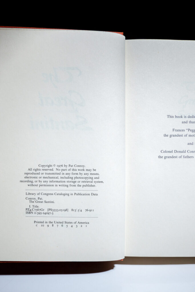 The Great Santini - The First Edition Rare Books