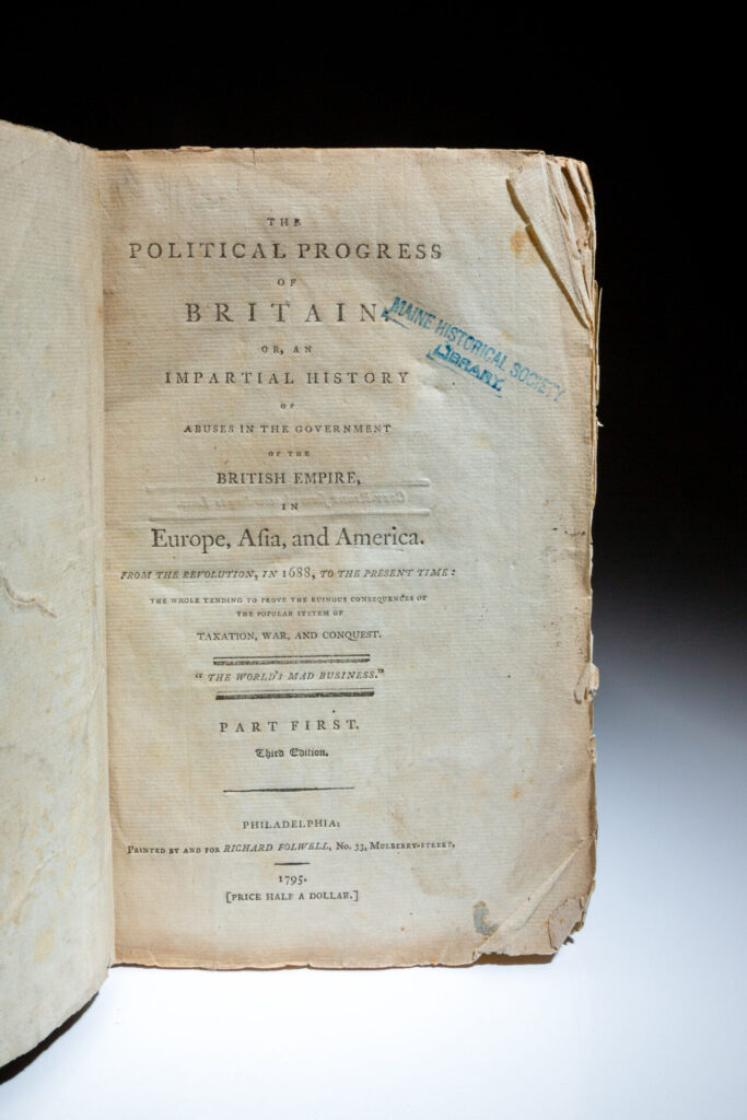 The Political Progress Of Britain - The First Edition Rare Books