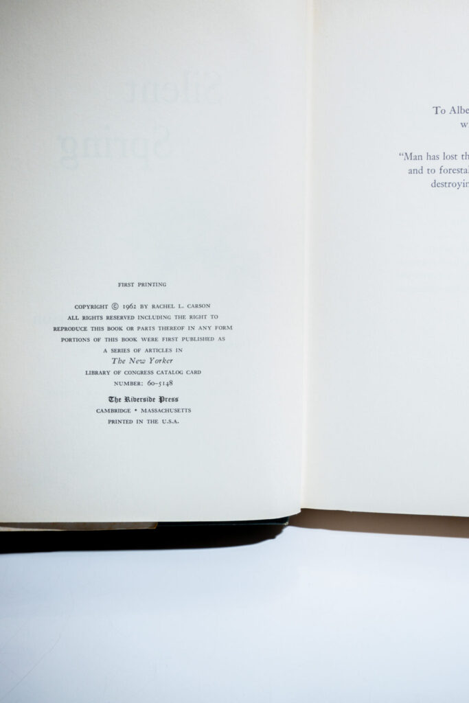 Silent Spring - The First Edition Rare Books