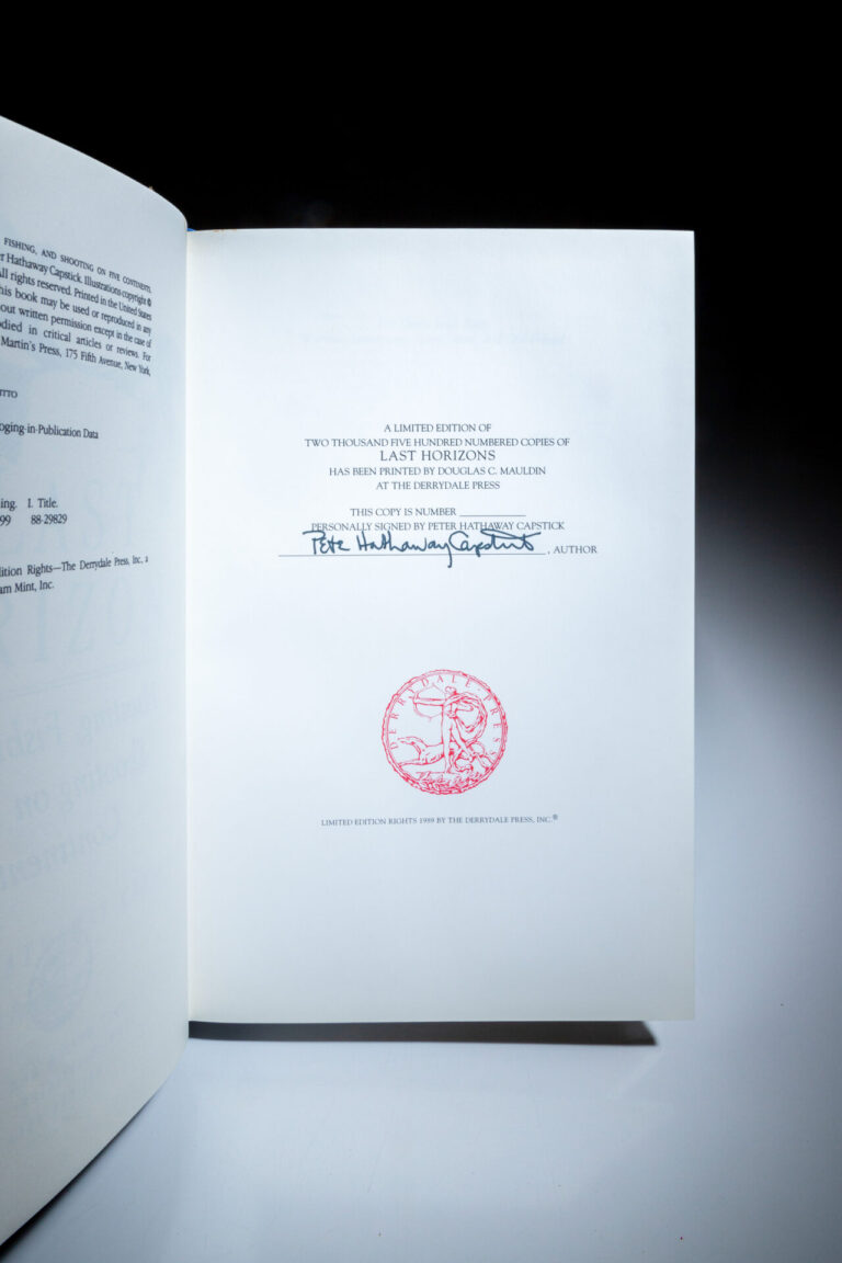 The Capstick Collector's Library - The First Edition Rare Books