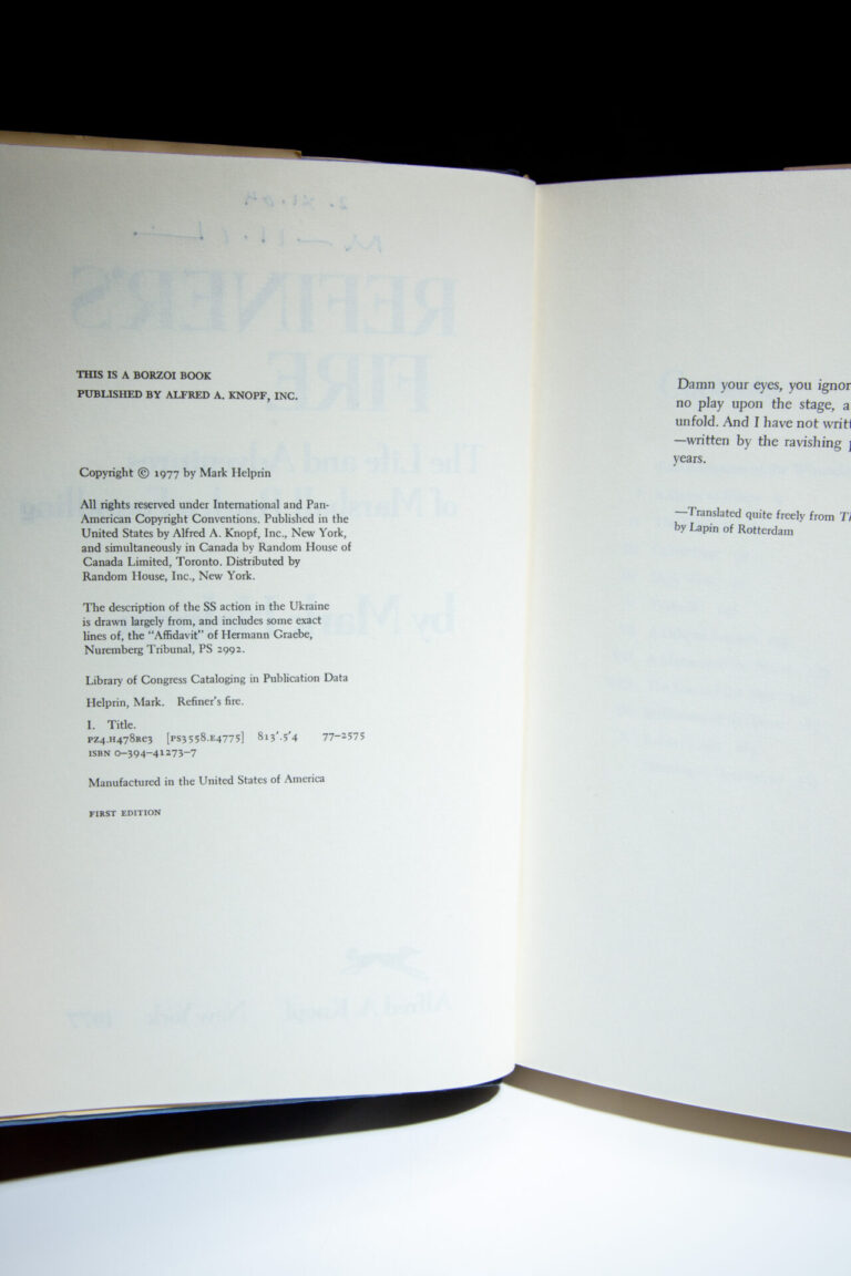 Refiner's Fire - The First Edition Rare Books