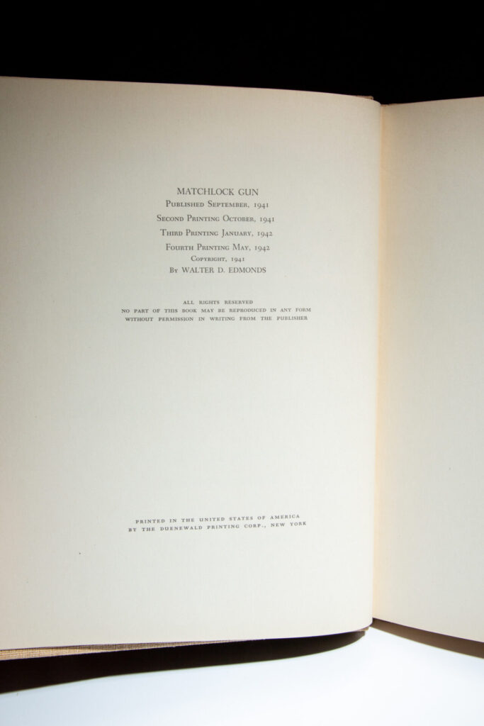 The Matchlock Gun - The First Edition Rare Books