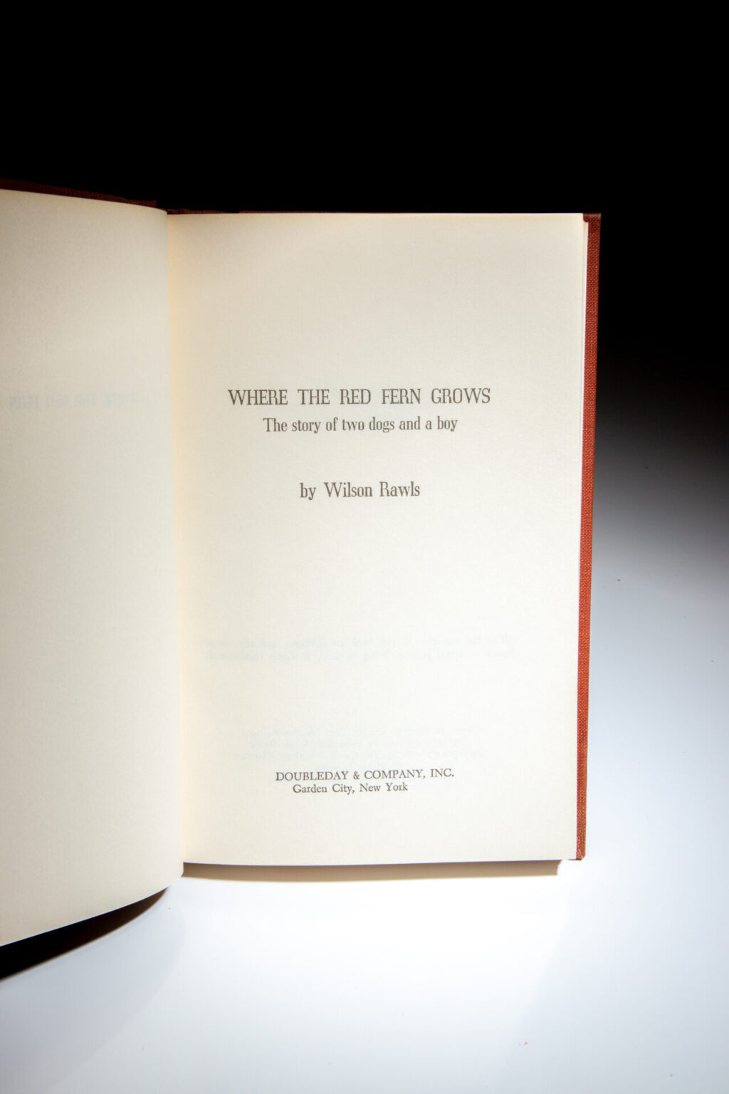 Where The Red Fern Grows - The First Edition Rare Books