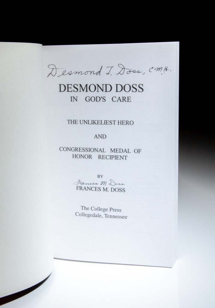 Desmond Doss: In God's Care - The First Edition Rare Books