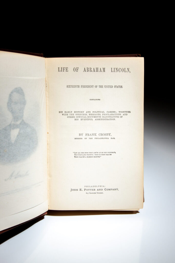 Life of Abraham Lincoln - The First Edition Rare Books