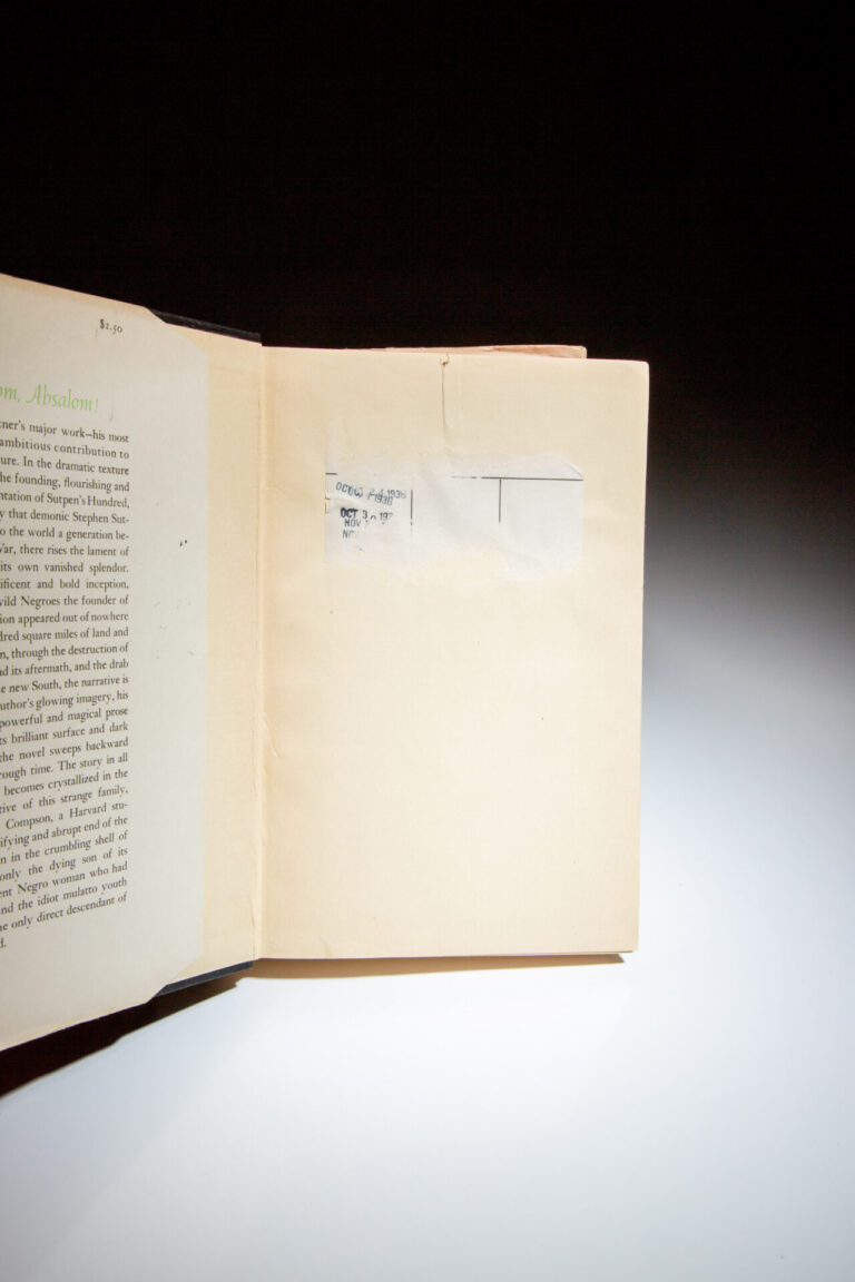 Absalom, Absalom! - The First Edition Rare Books