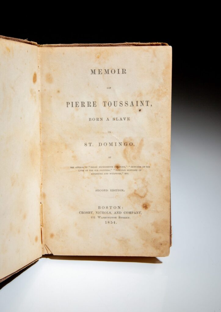 Memoir Of Pierre Toussaint, Born A Slave In St. Domingo - The First ...