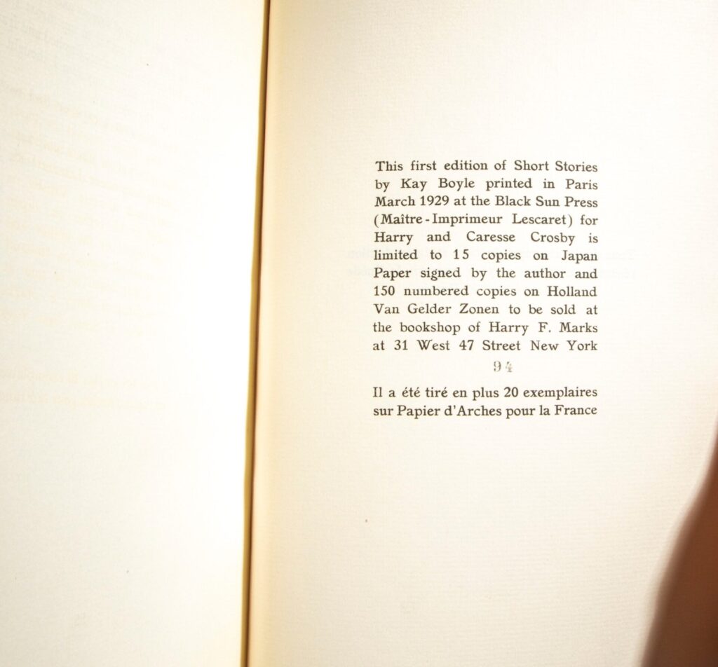 Short Stories - The First Edition Rare Books