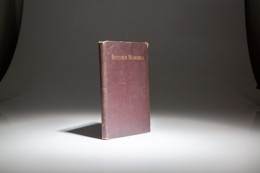Beecher Memorial - The First Edition Rare Books