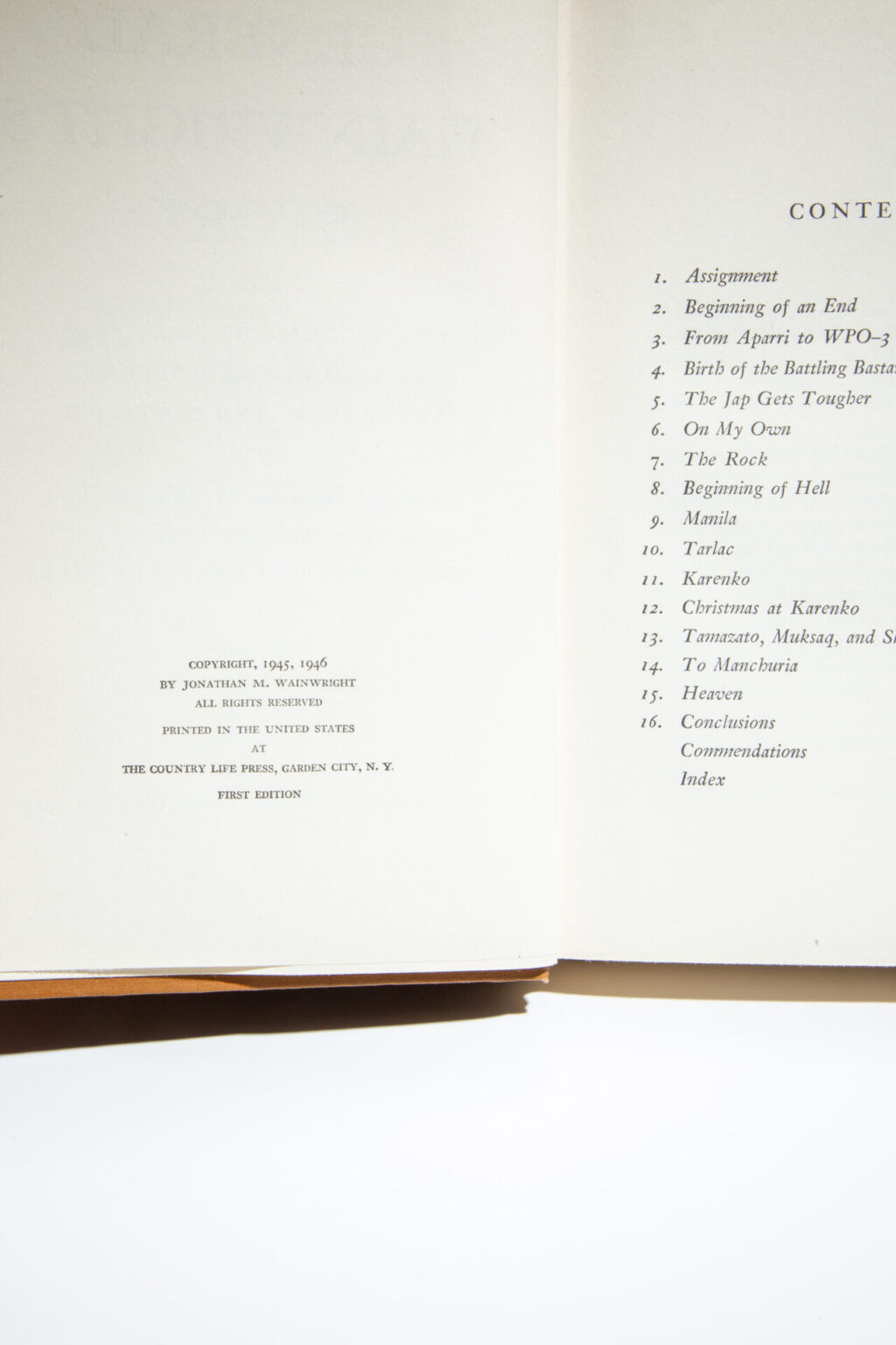 General Wainwright's Story - The First Edition Rare Books