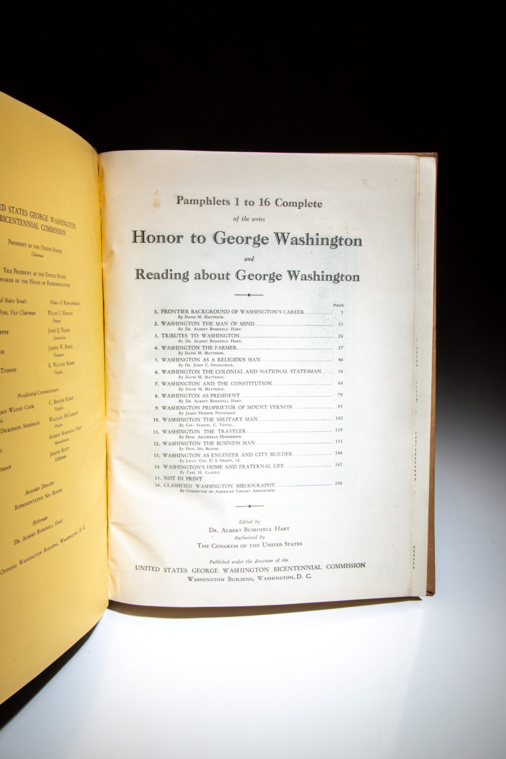 George Washington Bicentennial Pamphlets - The First Edition Rare Books