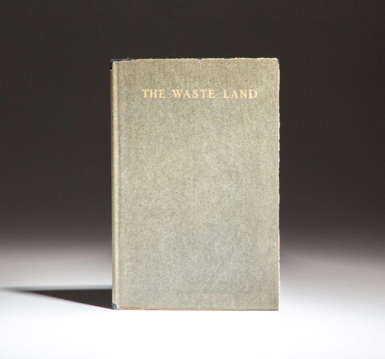 The Waste Land - The First Edition Rare Books