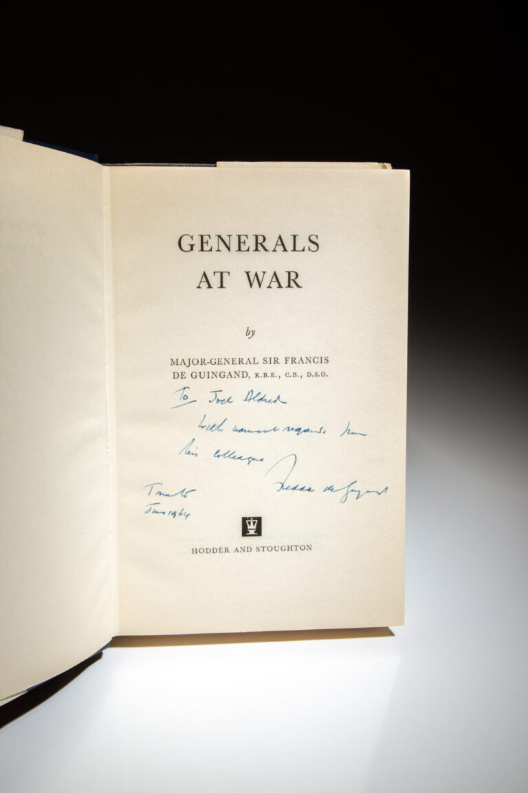 Generals At War - The First Edition Rare Books