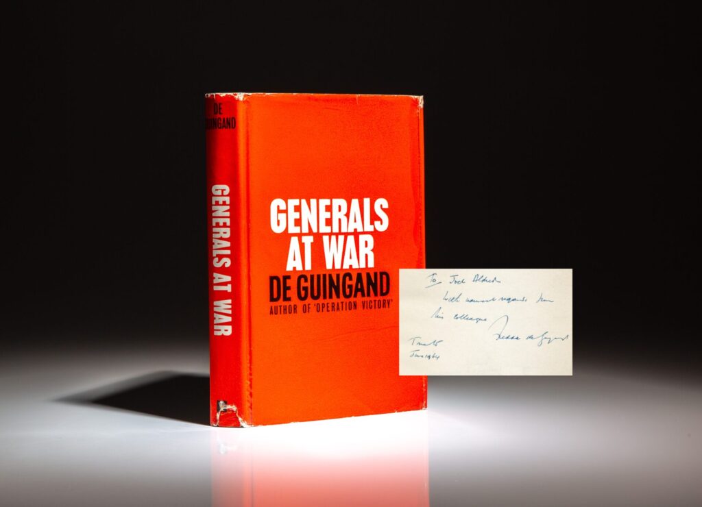 Generals At War - The First Edition Rare Books