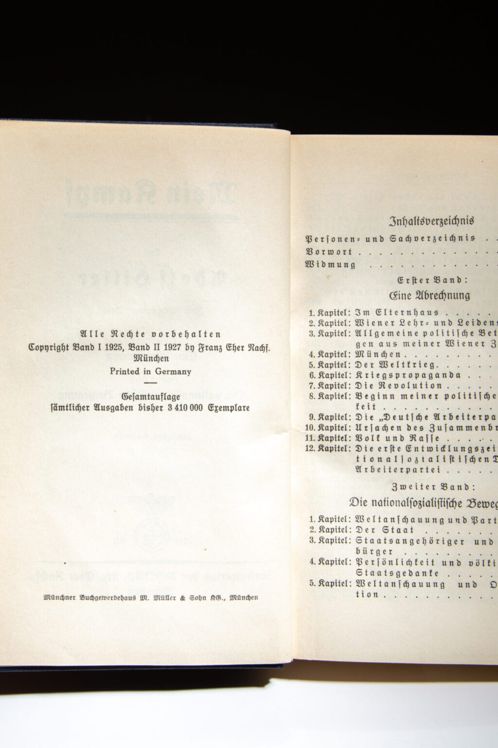 Mein Kampf - The First Edition Rare Books