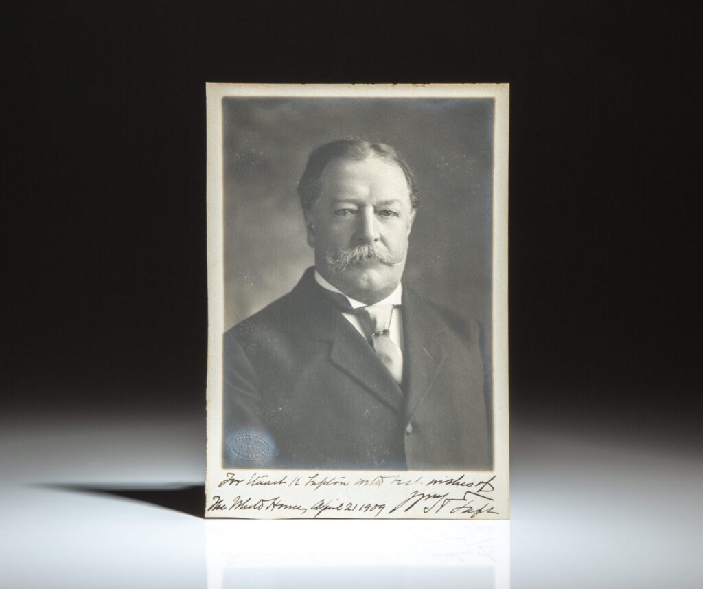 President William H. Taft Signed White House Photograph - The First ...