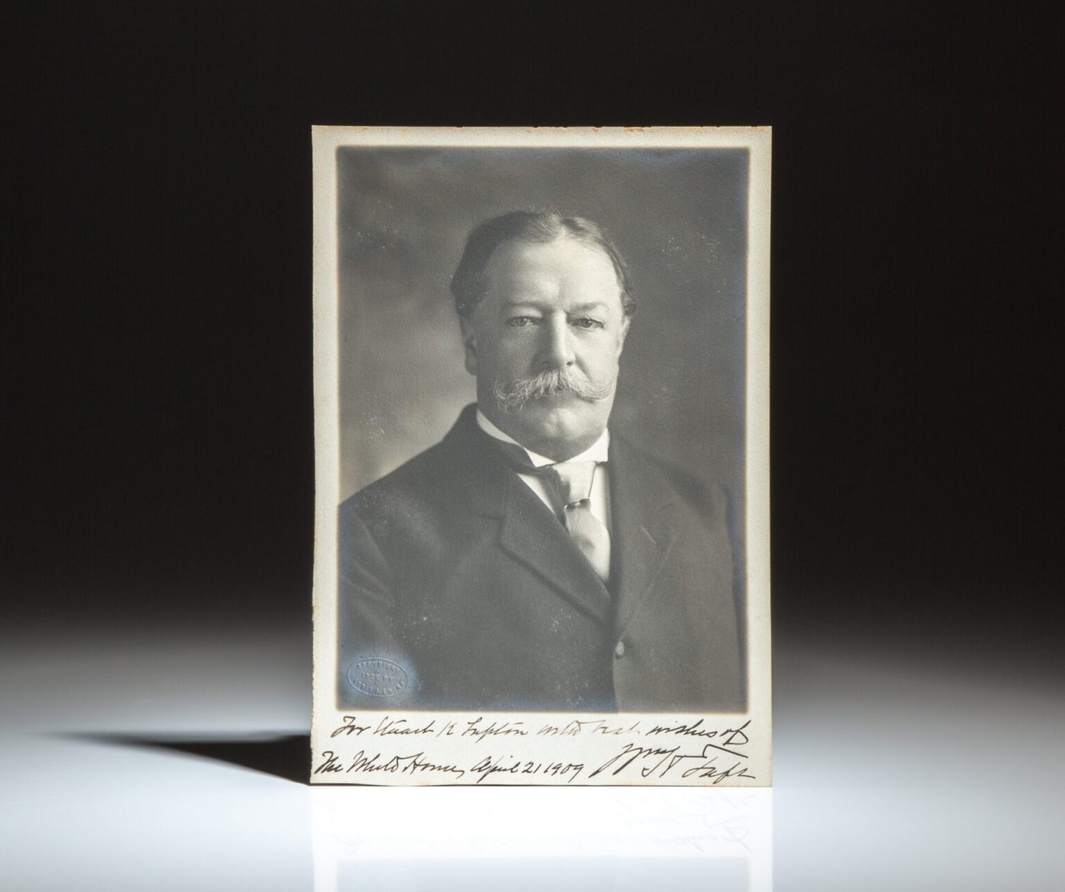 President William H. Taft Signed White House Photograph - The First ...