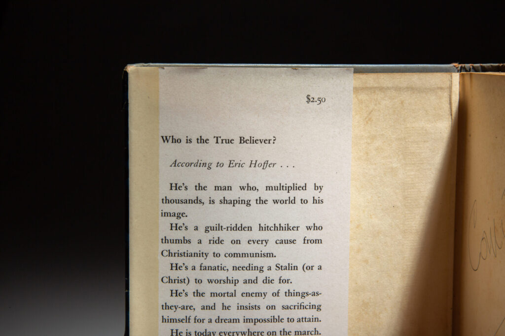 The True Believer - The First Edition Rare Books