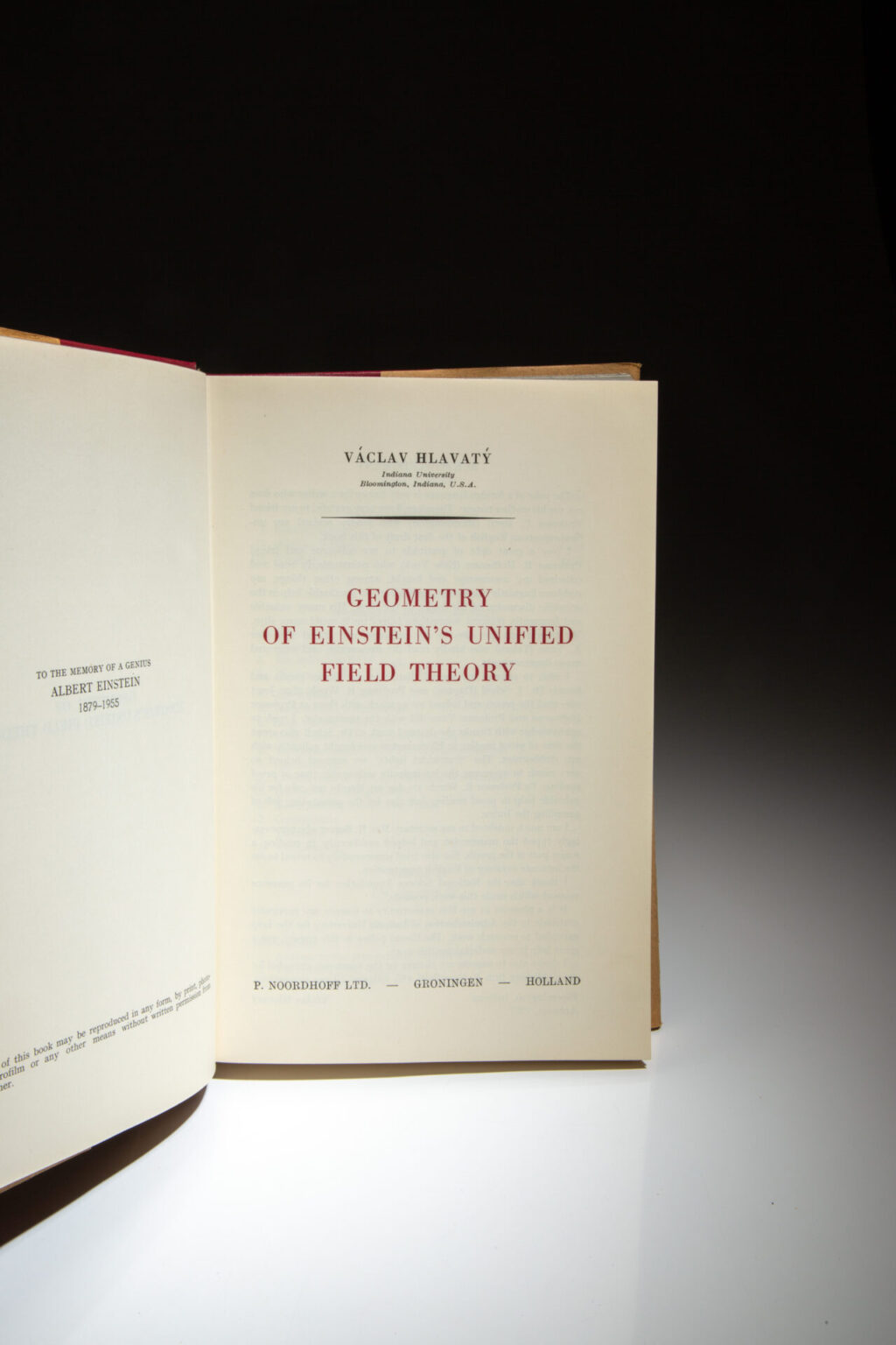 Geometry of Einstein's Unified Field Theory - The First Edition Rare Books
