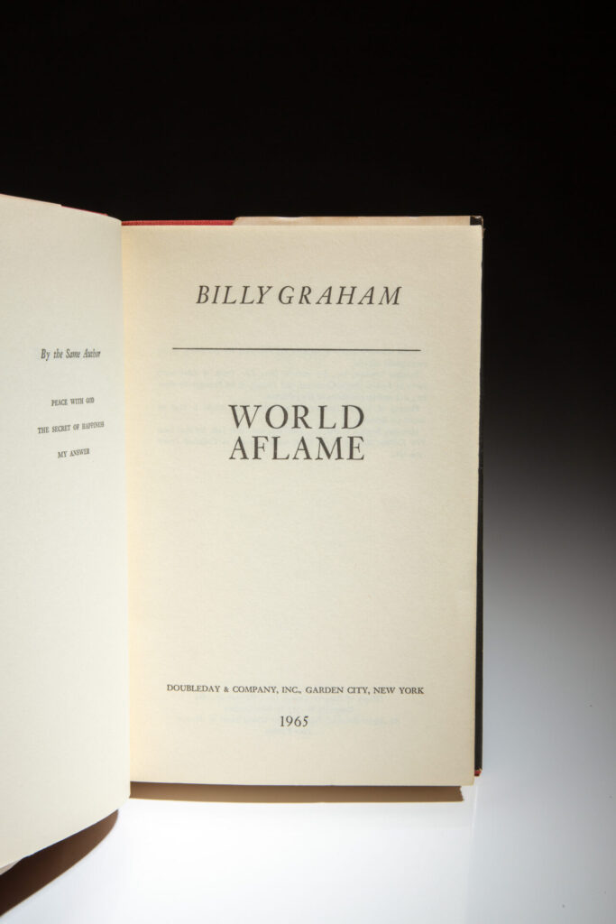 World Aflame - The First Edition Rare Books