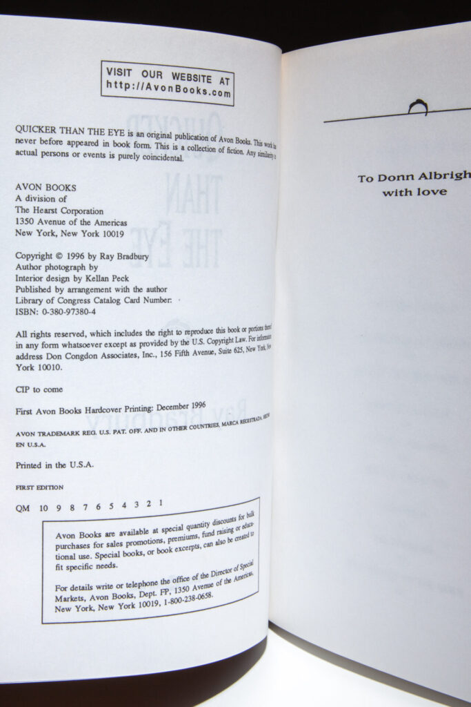 Quicker Than The Eye - The First Edition Rare Books