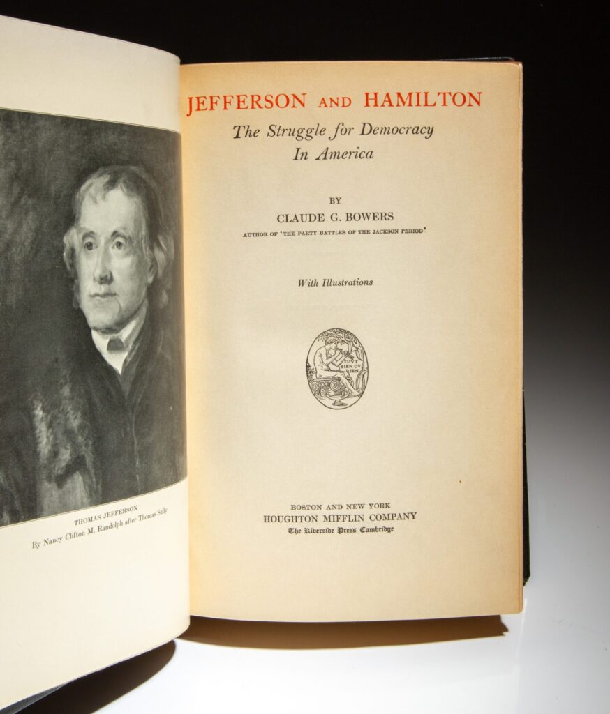Jefferson and Hamilton - The First Edition Rare Books
