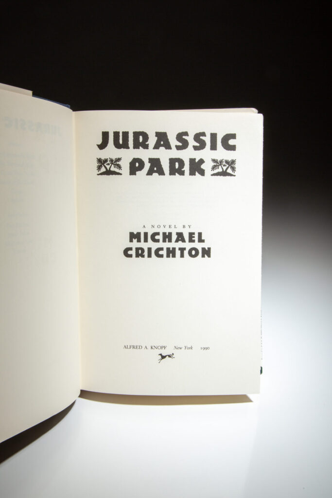 Jurassic Park - The First Edition Rare Books