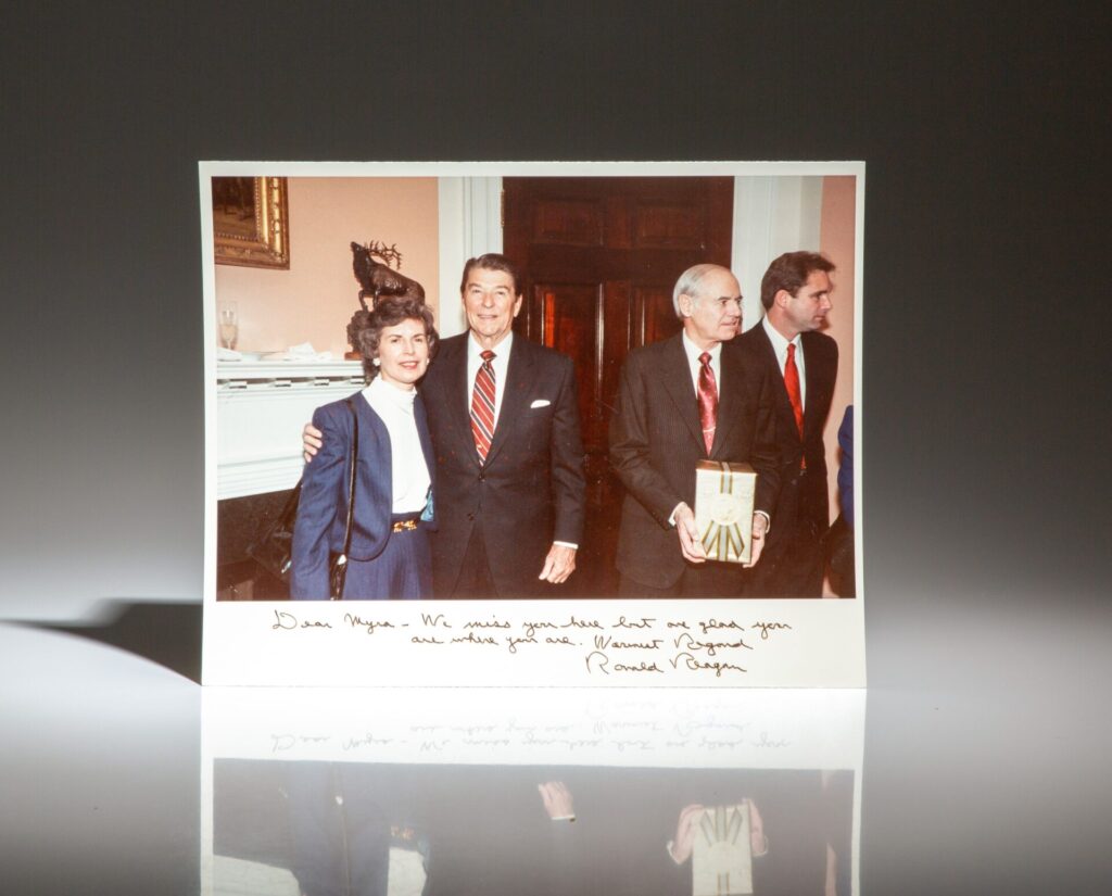 Signed Photograph of President Ronald Reagan - The First Edition Rare Books