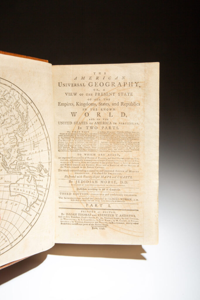 The American Universal Geography - The First Edition Rare Books