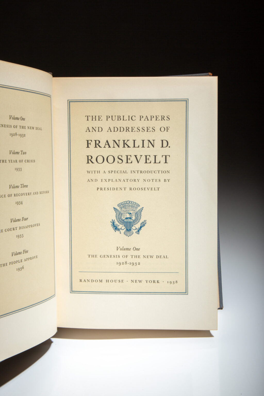 The Public Papers And Addresses of Franklin D. Roosevelt - The First ...