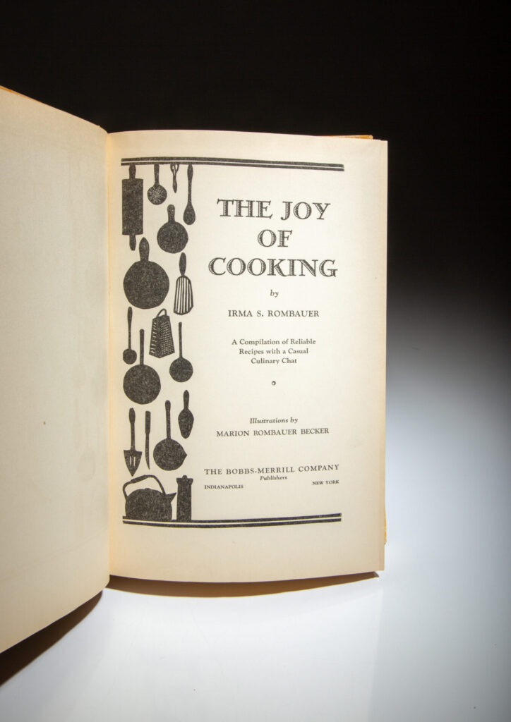 The Joy of Cooking - The First Edition Rare Books