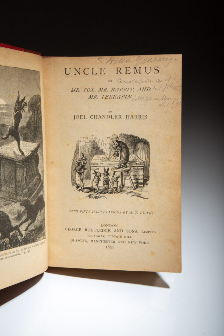 Uncle Remus - The First Edition Rare Books