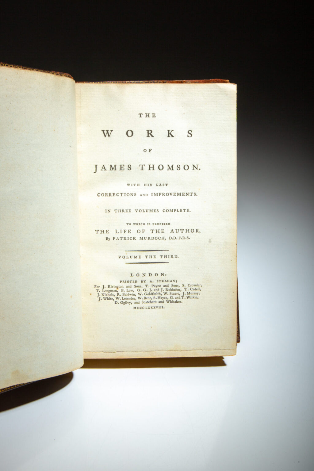 The Works of James Thomson - The First Edition Rare Books