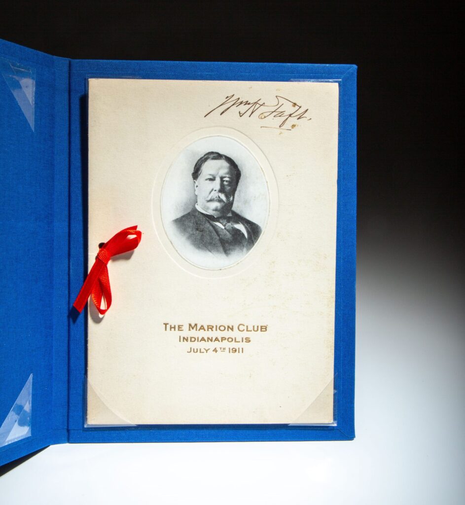 The Marion Club - Dinner Program - The First Edition Rare Books